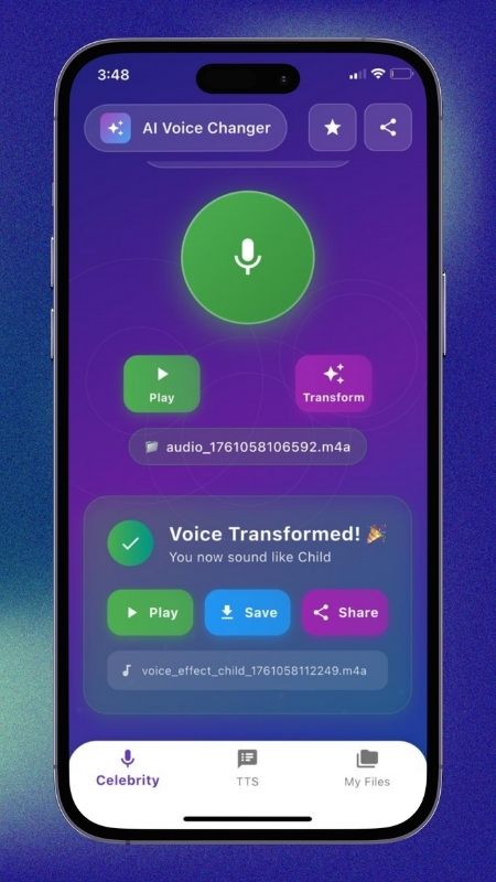 AI Voice Changer - Flutter Voice Changer Mobile App (No API Cost) by FlutterDragon