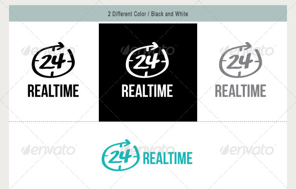 Real time, Logo Templates | GraphicRiver