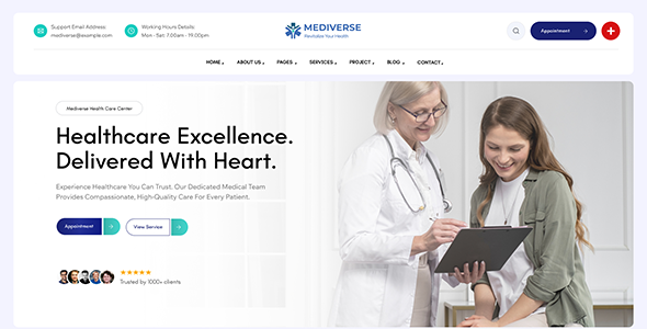 Mediverse - Health Medical Clinic WordPress Theme by Case-Themes ...