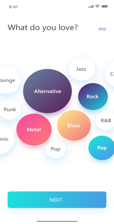 Music Service App | UI Kit | Flutter | XD, Sketch FREE | Life Time ...