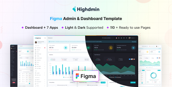 Highdmin - Figma Admin & Dashboard Template by coderthemes | ThemeForest