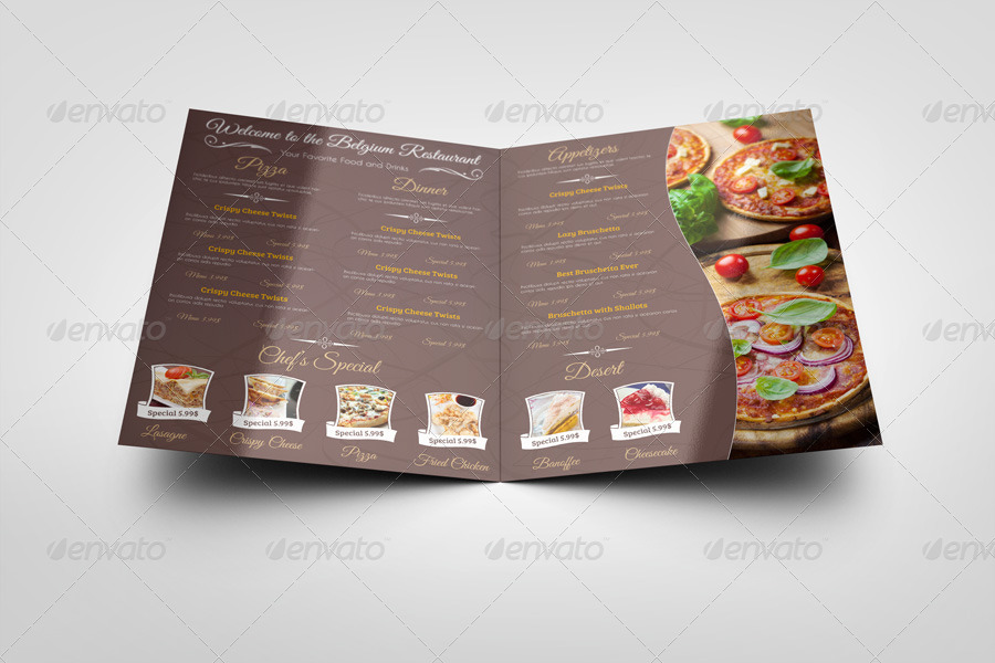 Restaurant Menu Mock-Ups, Graphics | GraphicRiver