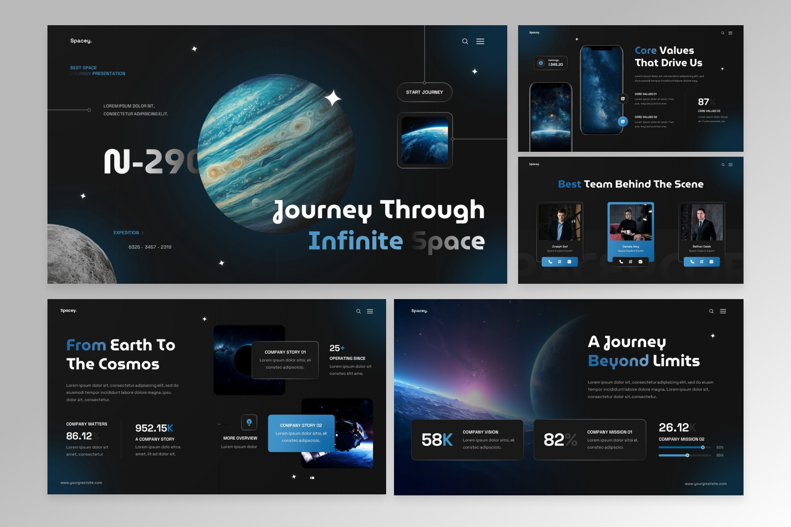 Space PowerPoint Template, Presentation Templates | GraphicRiver