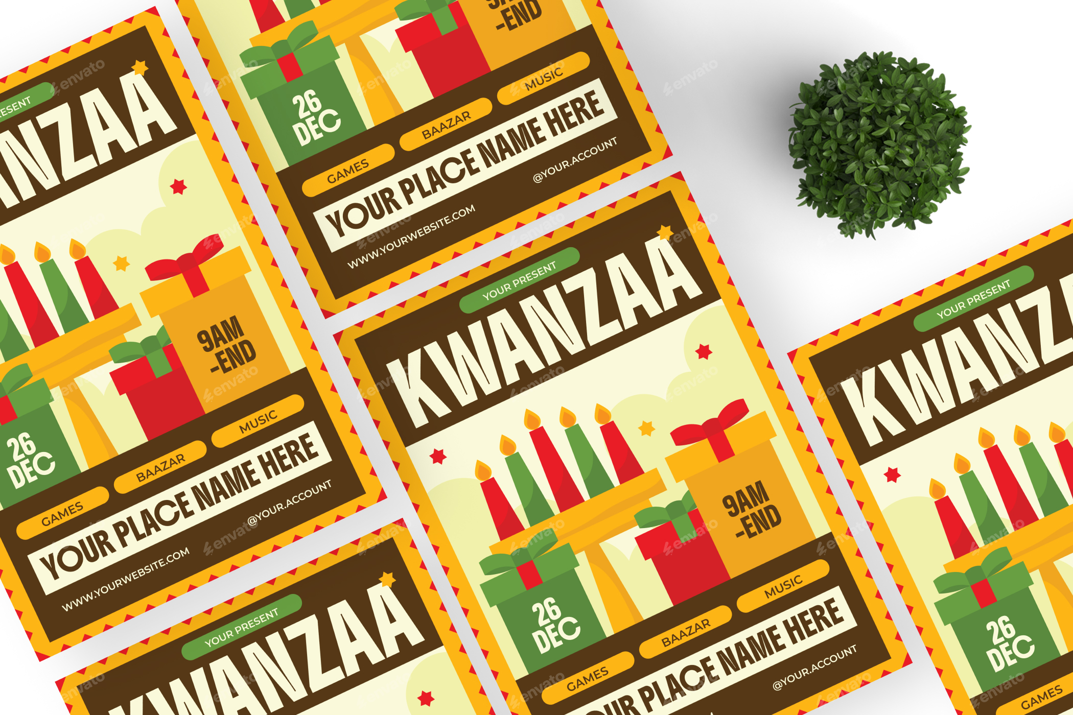 Kwanzaa - Flyer Set, Print Templates | GraphicRiver