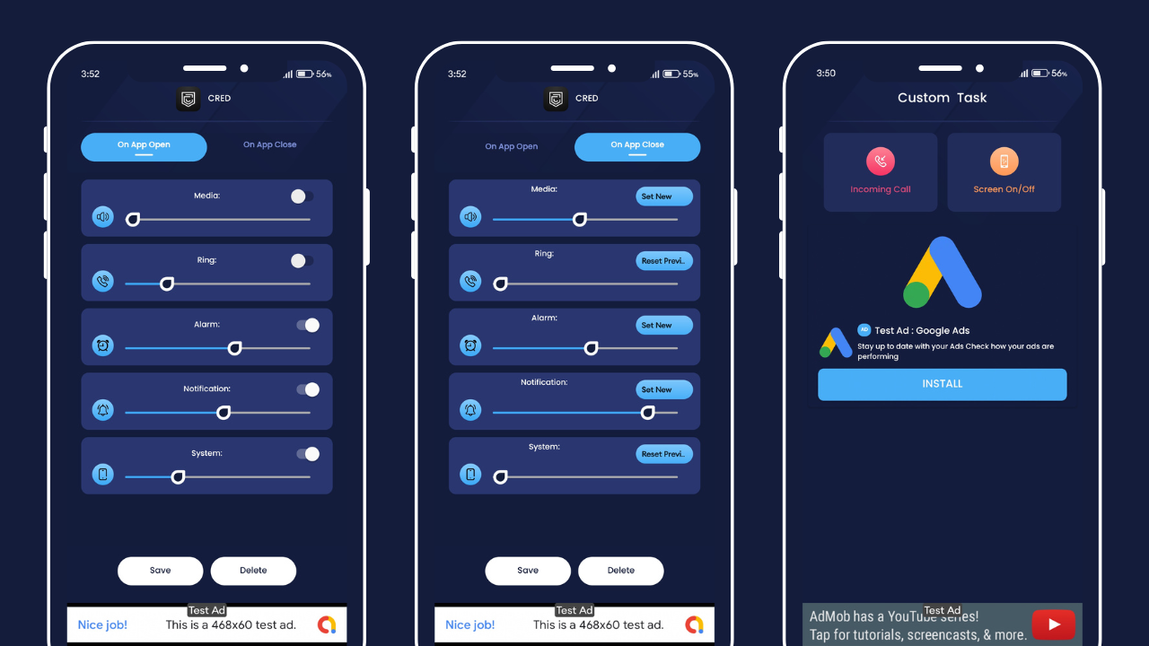 Mobile App Volume Controller with AdMob Facebook Ads Android by ...