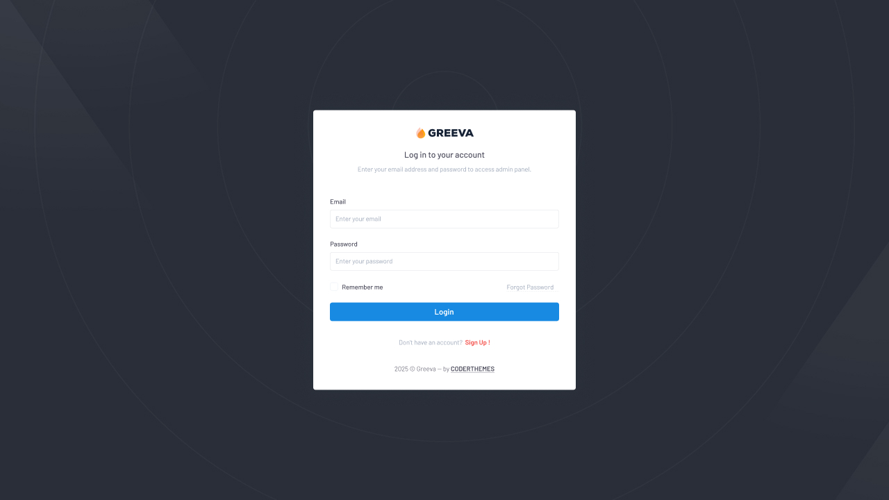 Greeva - Figma Admin & Dashboard Template by coderthemes | ThemeForest