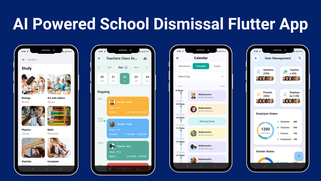 Ai Powered School Dismissal Flutter App Template School Management