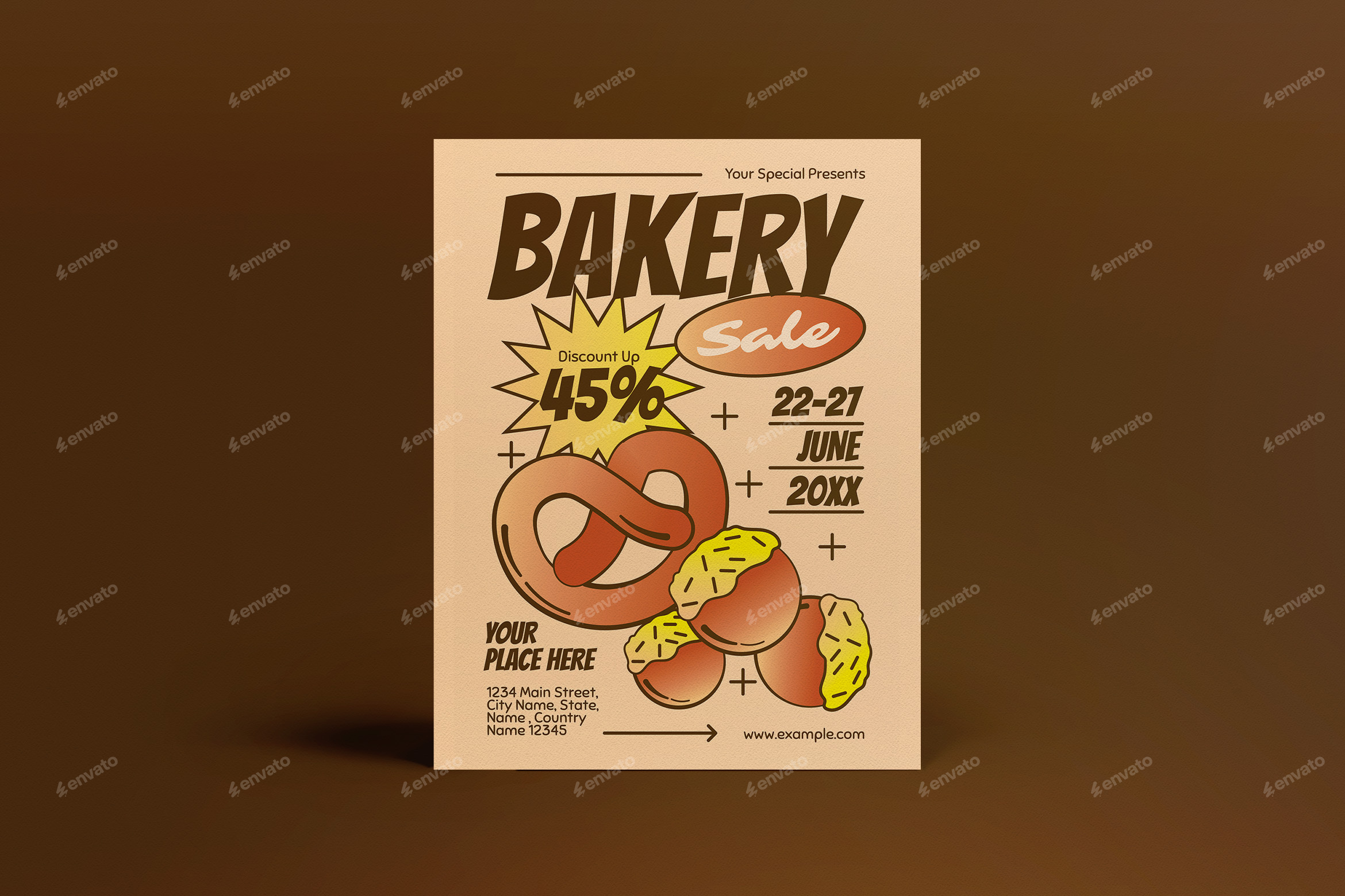 Bakery Sale Flyer, Print Templates | GraphicRiver