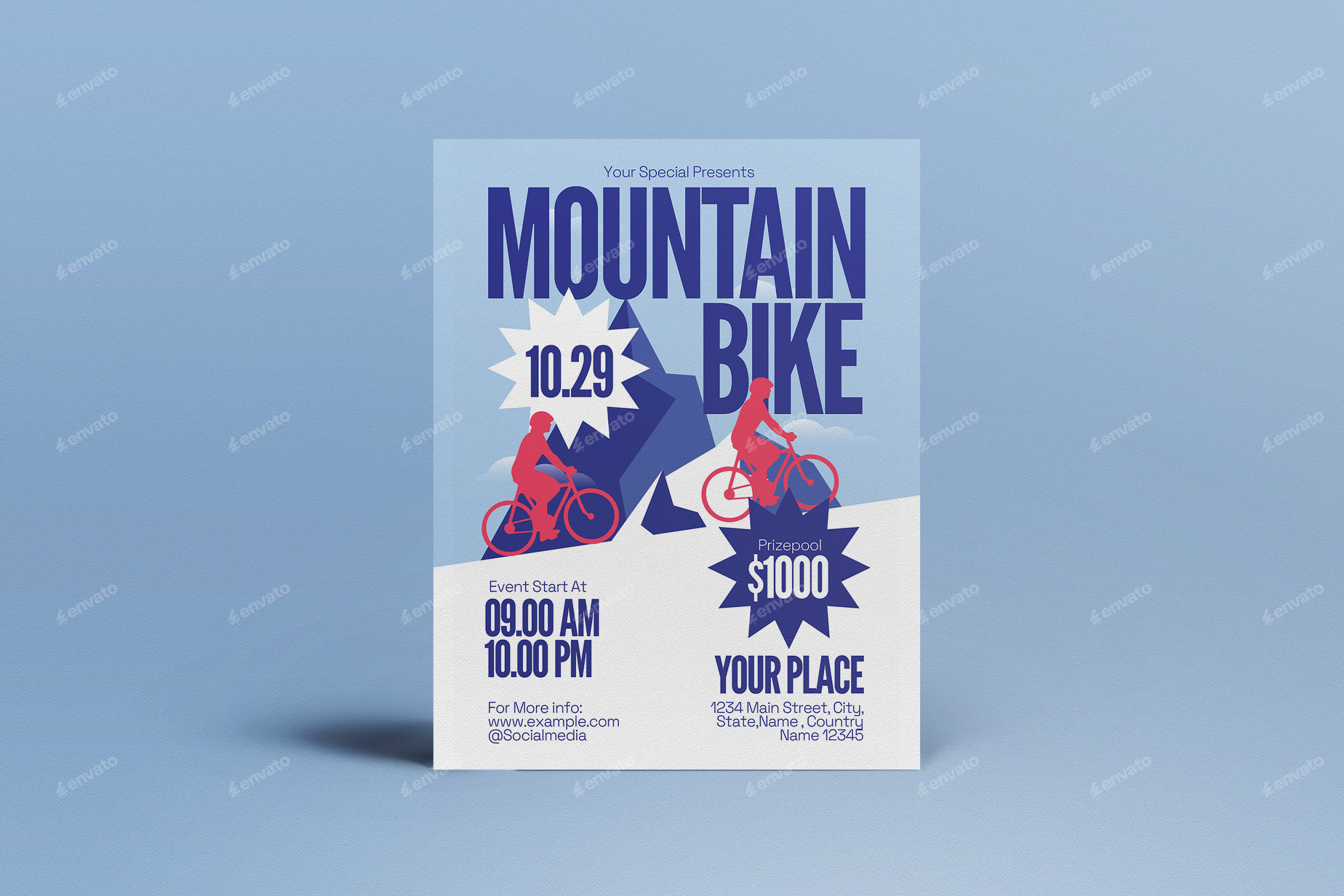 Mountain Bike Flyer, Print Templates | GraphicRiver
