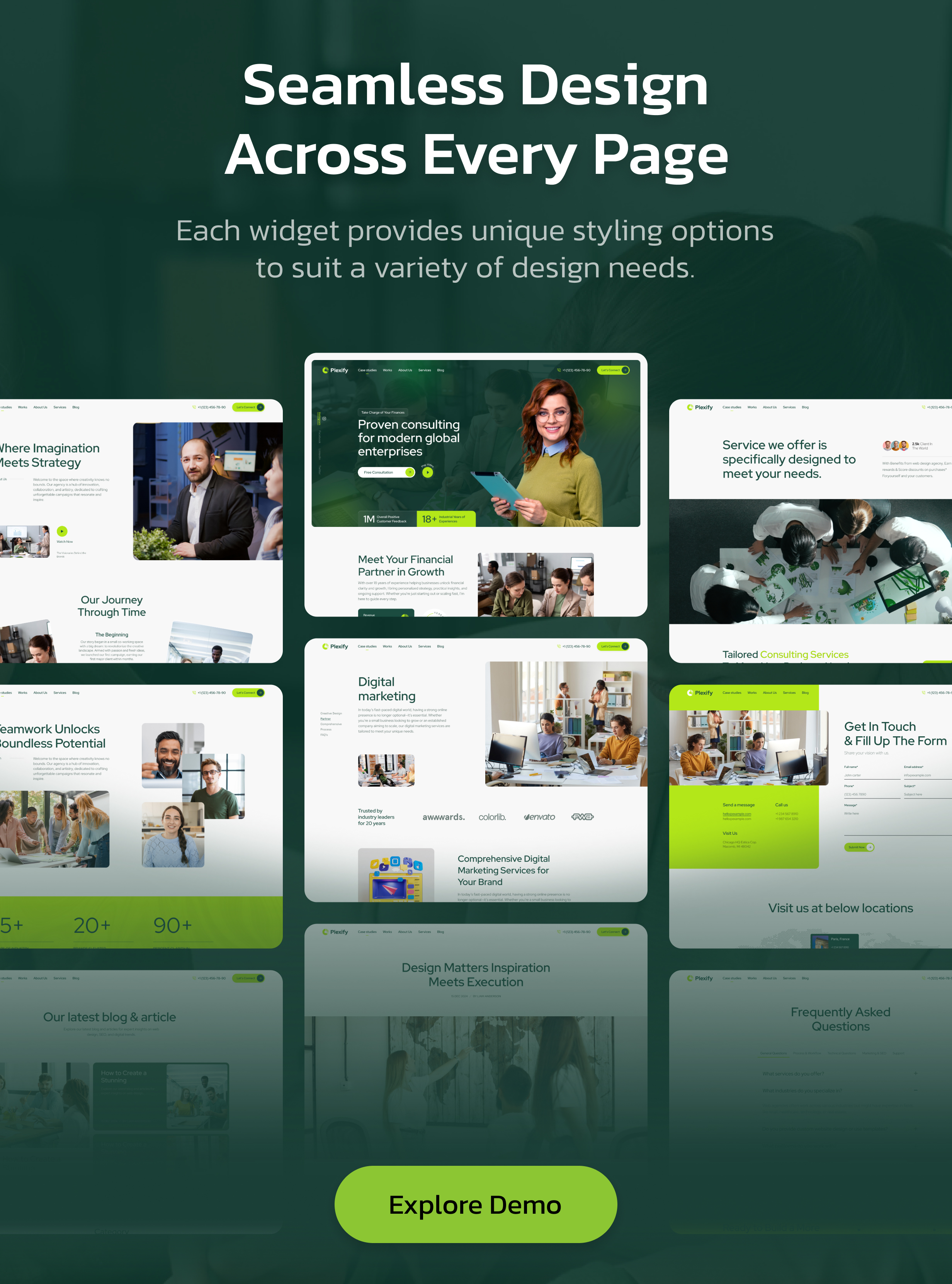 Plexify - Consulting Agency Tailwind CSS Template by DexignZone ...