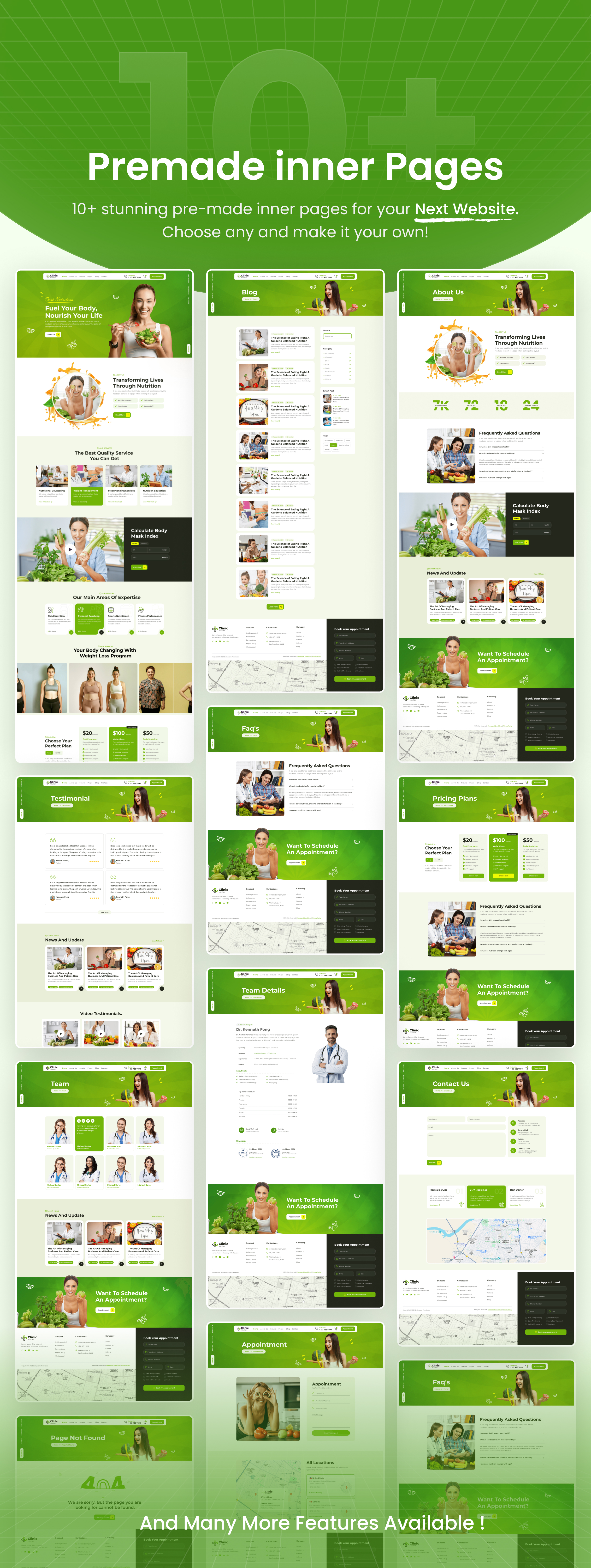 ClinicMaster - Diet & Nutrition Tailwind CSS Template by DexignZone