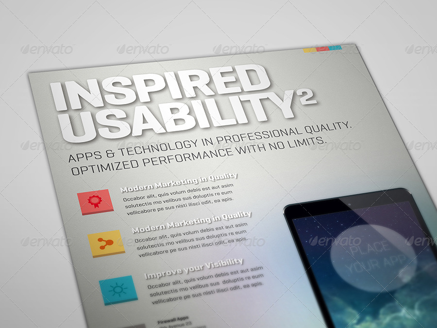 Corporate Flyer / Ad Template / US Letter / Din A4, Print Templates