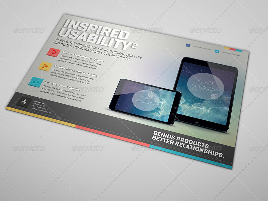 Corporate Flyer / Ad Template / US Letter / Din A4, Print Templates