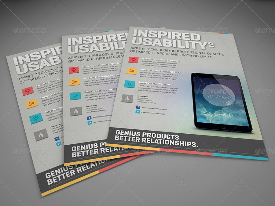 Corporate Flyer / Ad Template / US Letter / Din A4, Print Templates