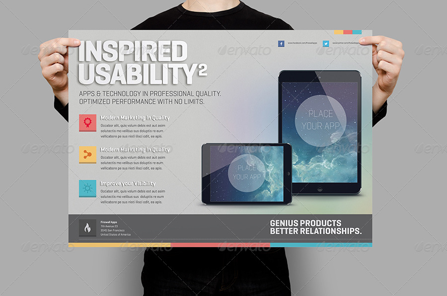 Corporate Flyer / Ad Template / US Letter / Din A4, Print Templates