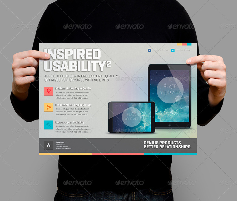 Corporate Flyer / Ad Template / US Letter / Din A4, Print Templates