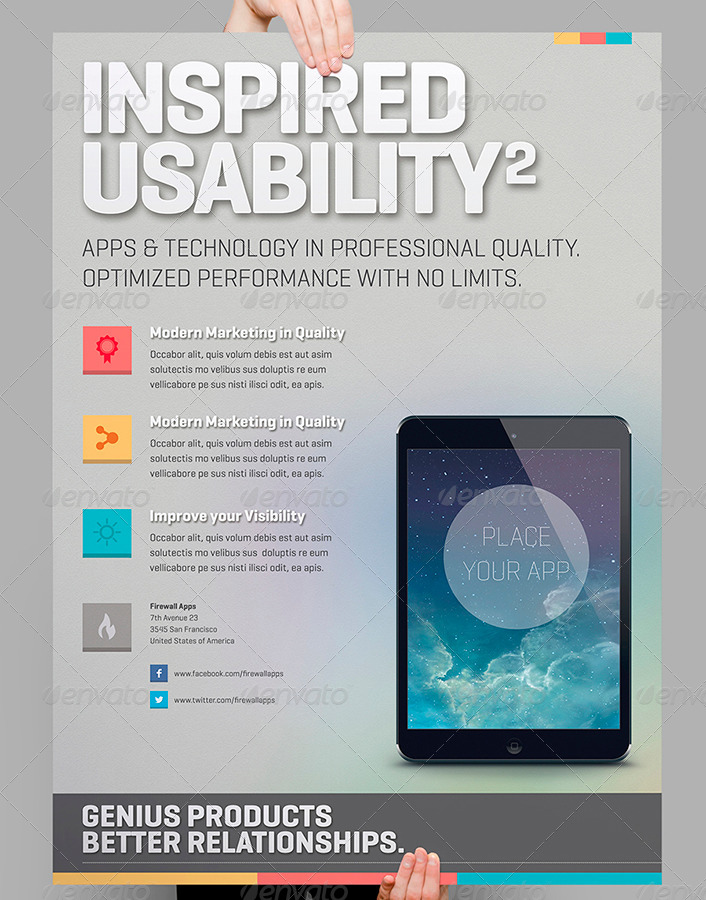 Corporate Flyer / Ad Template / US Letter / Din A4, Print Templates