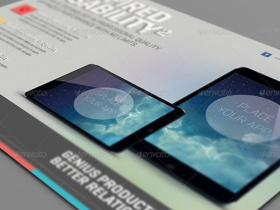 Corporate Flyer / Ad Template / US Letter / Din A4, Print Templates