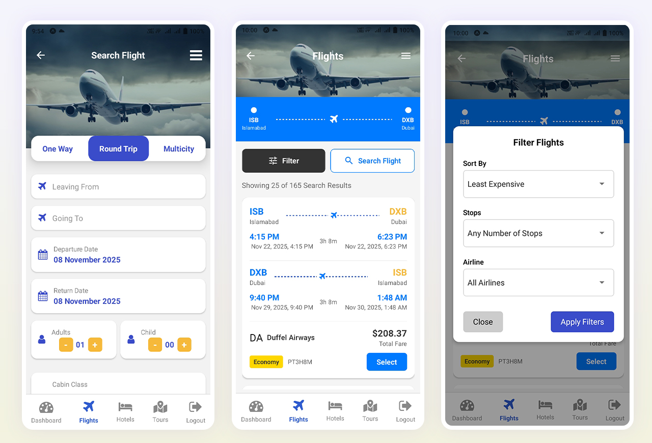 Travelin - Air Tickets, Tours & Hotel Booking React Native App by ...