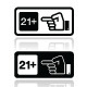 Under 21 Adults Only Warning Sign, Vectors | GraphicRiver