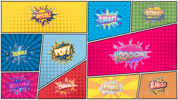 Unfold Comic Bubble Text, After Effects Project Files | VideoHive