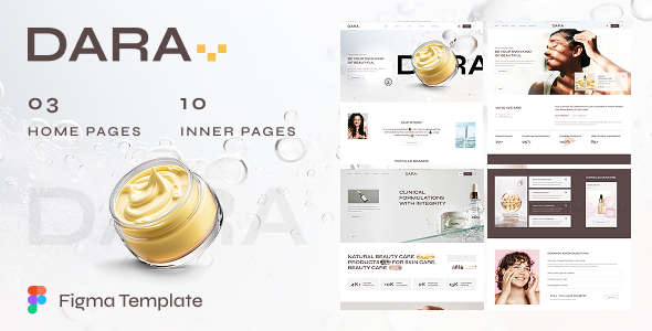 Dara - Dermatology & Skin Care Figma Template by BuddhaThemes | ThemeForest