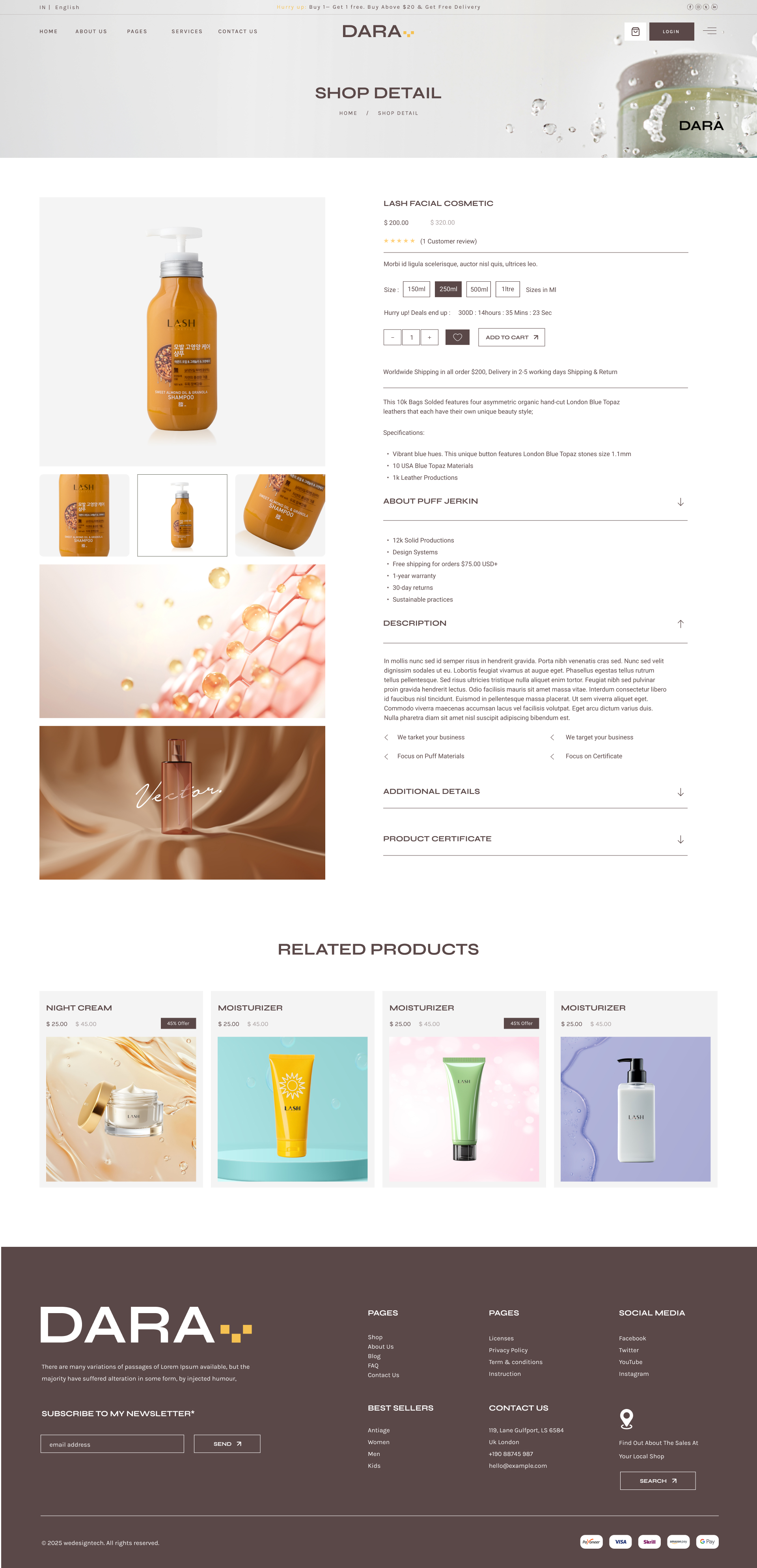 Dara - Dermatology & Skin Care Figma Template by BuddhaThemes | ThemeForest