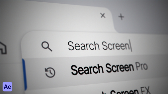 Search Screen Pro - Typing Animation, After Effects Project Files ...