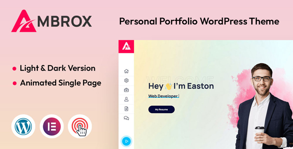 Ambrox - Personal Portfolio WordPress Theme by validthemes | ThemeForest