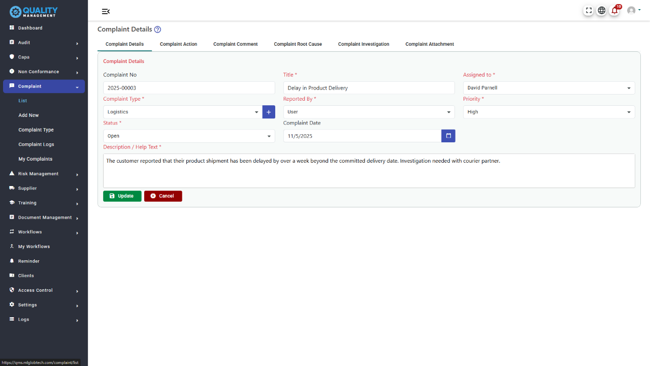 Pro QMS - Advanced Quality Management System by mlglobtechnology ...