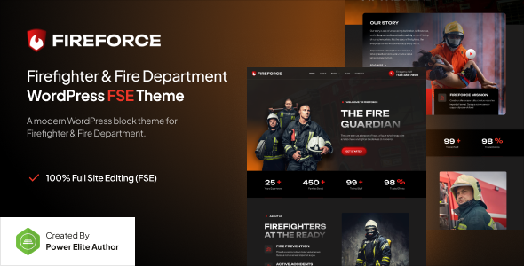 Fireforce – Firefighter Department Gutenverse FSE WordPress Theme by ...