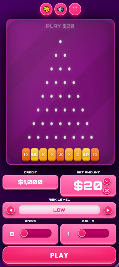 Plinko Pro – Responsive HTML5 Plinko Game (Admin Panel Included) by Webzio