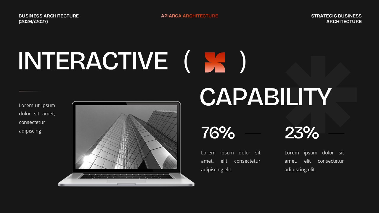 Apiarca Business Architecture Powerpoint Template, Presentation Templates