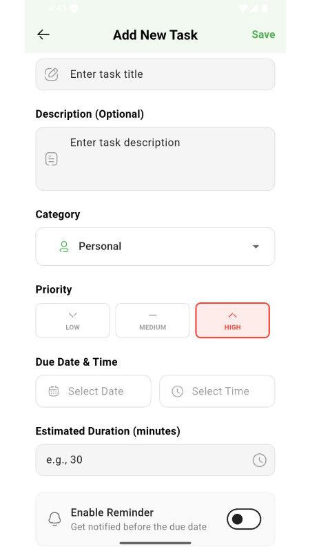 Qorshe App - Flutter Productivity & Task Management App by SudaisSD