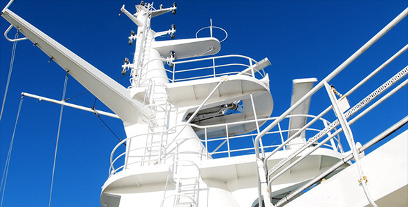 Navigation Devices On A Ship Mast , Stock Footage | VideoHive