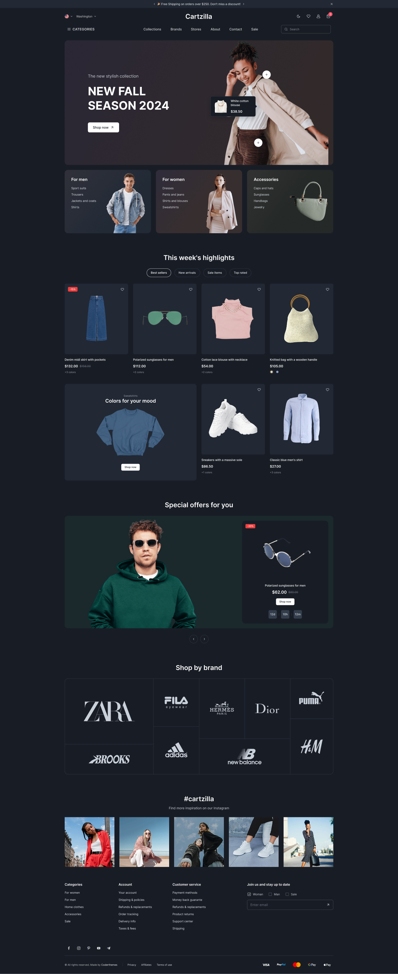 Cartzilla - Multipurpose E-Commerce Figma Template by coderthemes | ThemeForest