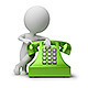 3d small people - call by telephone, Graphics | GraphicRiver