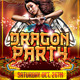 Dragon Party Flyer Template , Print Templates | GraphicRiver