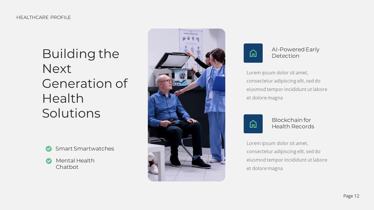 Healthcare Profile PowerPoint Template, Presentation Templates ...