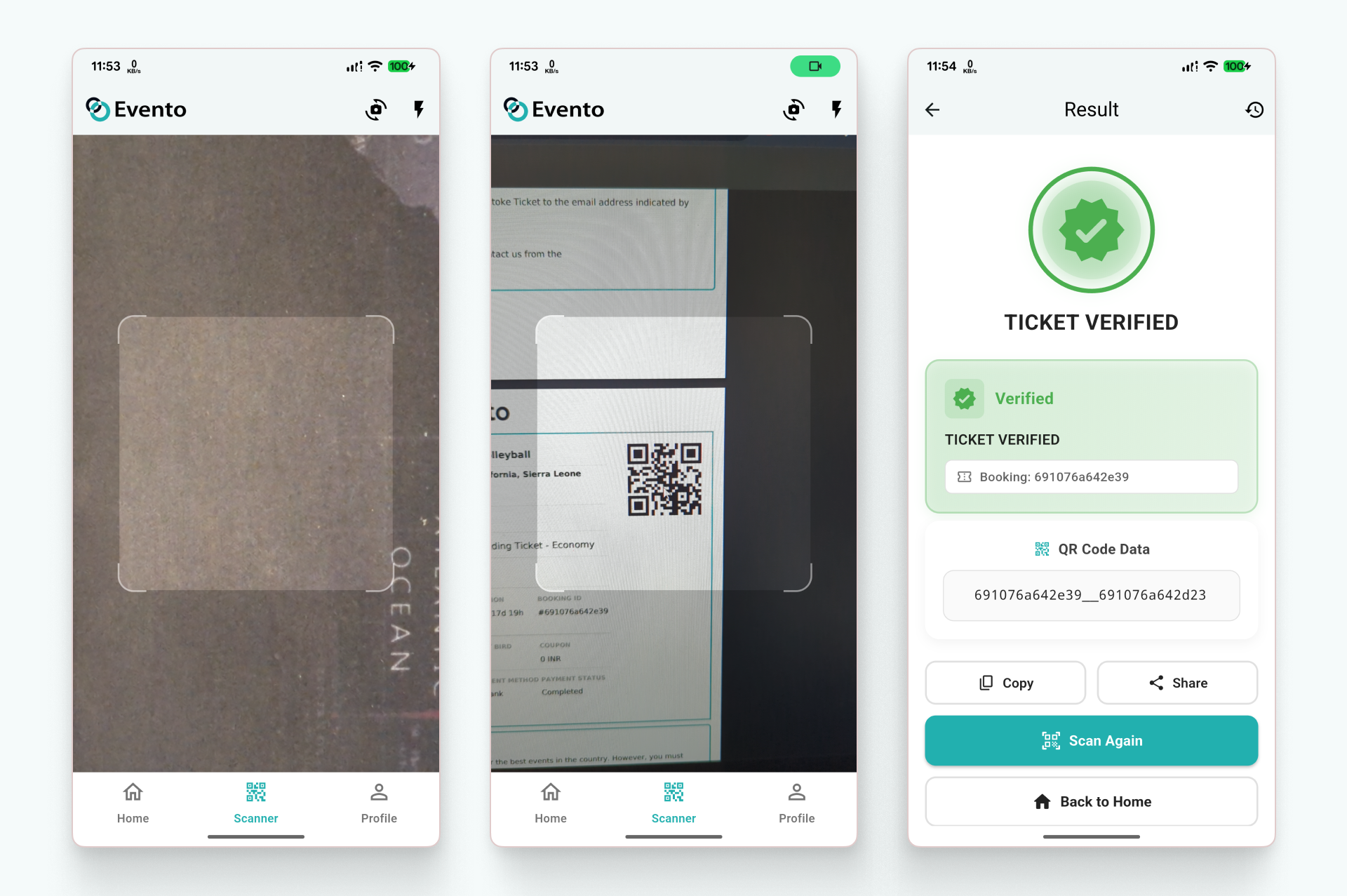 Evento - Ticket Scanner Mobile App - Event Ticket Selling Marketplace ...