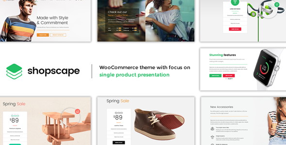 Shopscape - Single Product Presentation WordPress Theme by BoldThemes