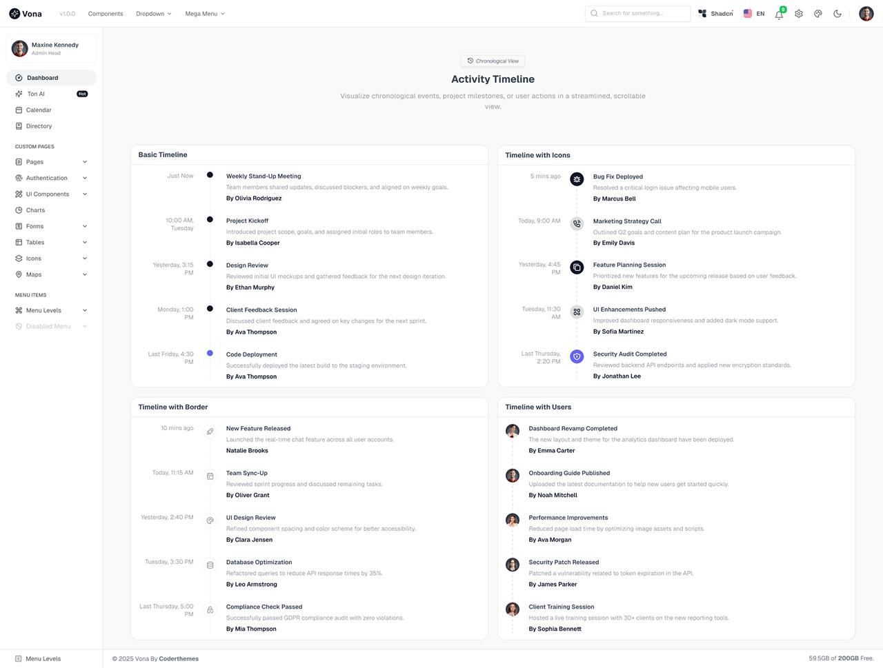 Vona - Figma Admin & Dashboard Template by coderthemes | ThemeForest