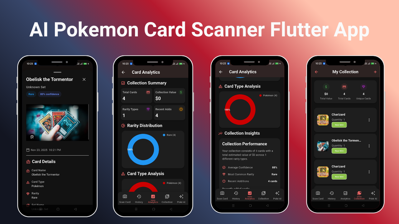 AI-Powered Pokémon Card Scanner Flutter App | Trading Card Identifier ...