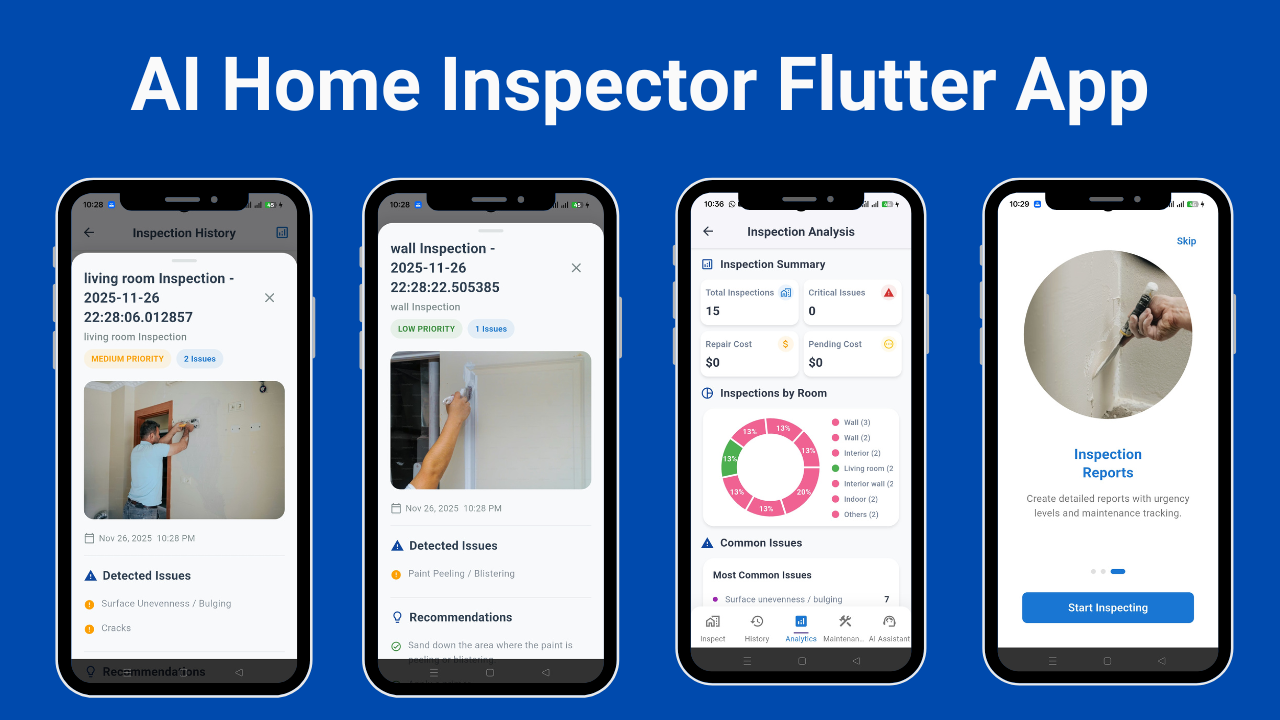 AI Home Inspector Flutter App | Home Inspection & Maintenance App by ...