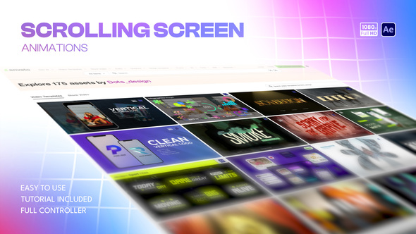 Scrolling Screen Animations, After Effects Project Files | VideoHive