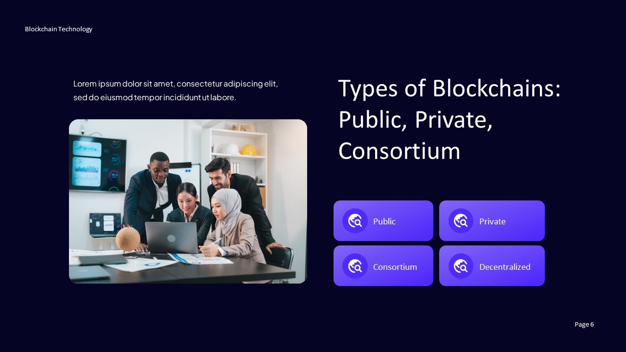 Blockchain Technology PowerPoint Template, Presentation Templates ...