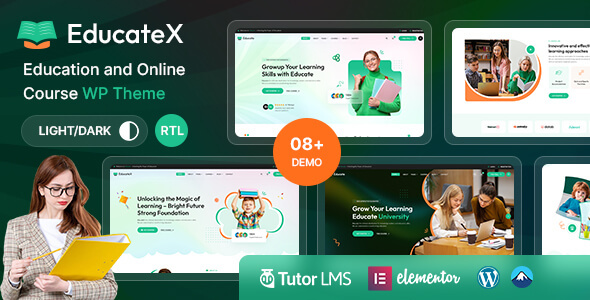 EducateX - Education & Online Course WordPress Theme + RTL by Dreamit-Solution