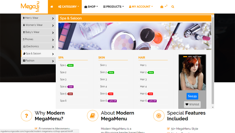 Modern Megamenu - Bootstrap Responsive Mega Menu by mgscoder | CodeCanyon