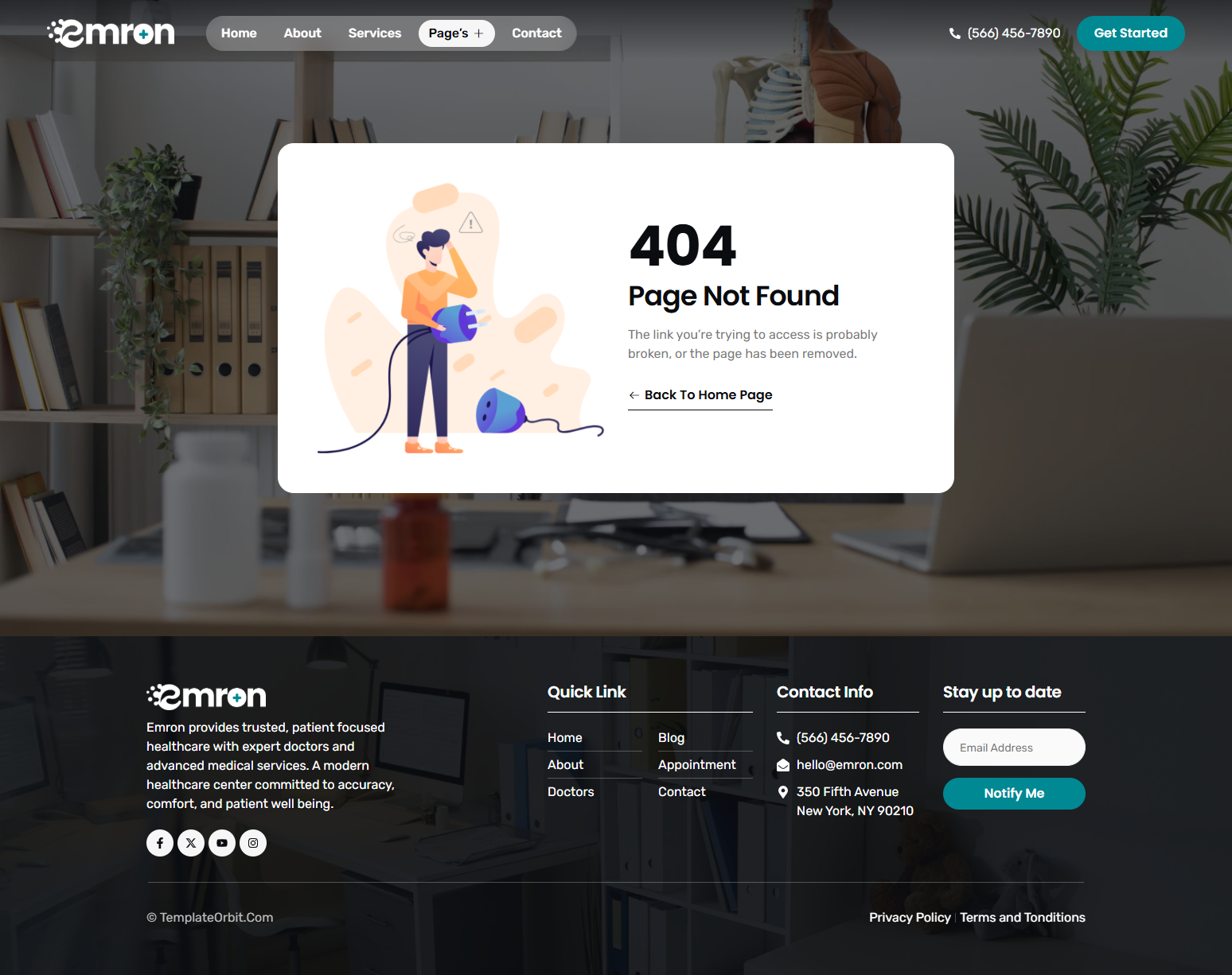 Emron – Healthcare & Medical Services Elementor Template Kit by ...