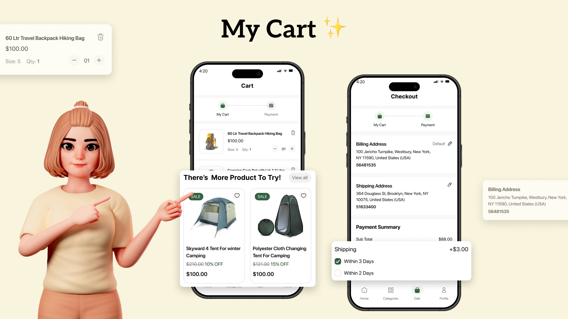 Camping Shop Store App - E-commerce Store app in Flutter (Android, iOS ...